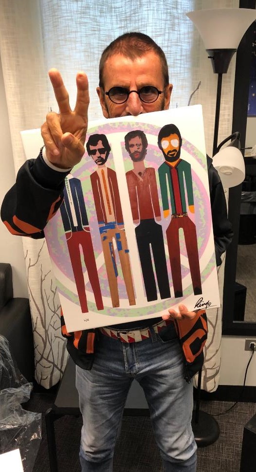 Four Wooden Men – Ringo Starr Art